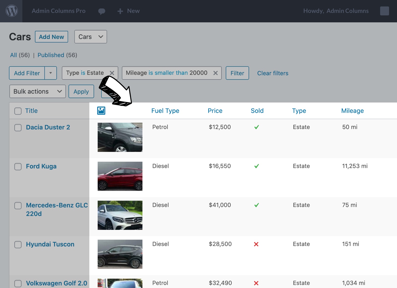 Admin Columns Pro Features For Content Management On Wordpress
