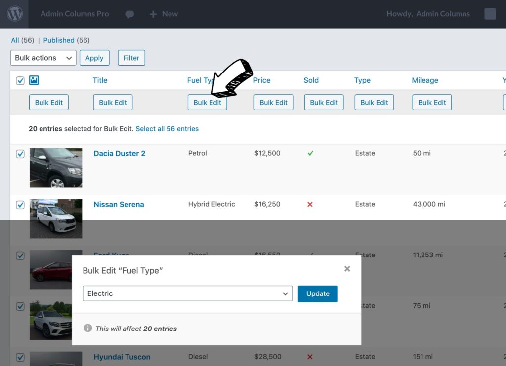 Advanced Admin Columns for JetEngine - Admin Columns Pro