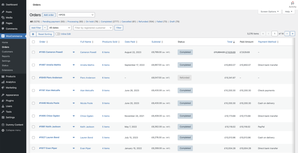 WooCommerce High-Performance Order Storage (HPOS) - Blog - Admin Columns