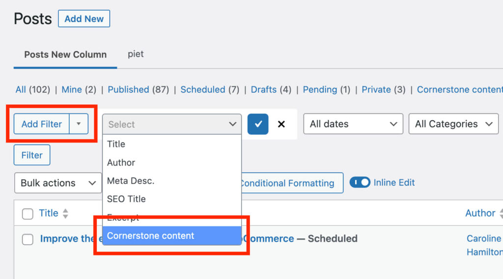 How to Use Advanced Custom Fields for Efficient Post Filtering - Blog - Admin Columns Pro
