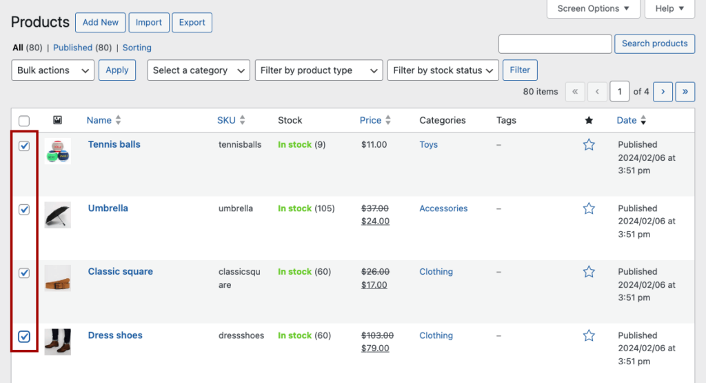 Step-by-Step Guide on Bulk Editing WooCommerce Products - Blog - Admin Columns