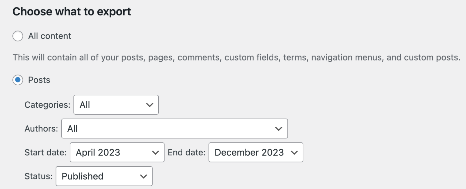 Exporting WordPress Posts: A Step-by-Step Guide - Blog - Admin Columns