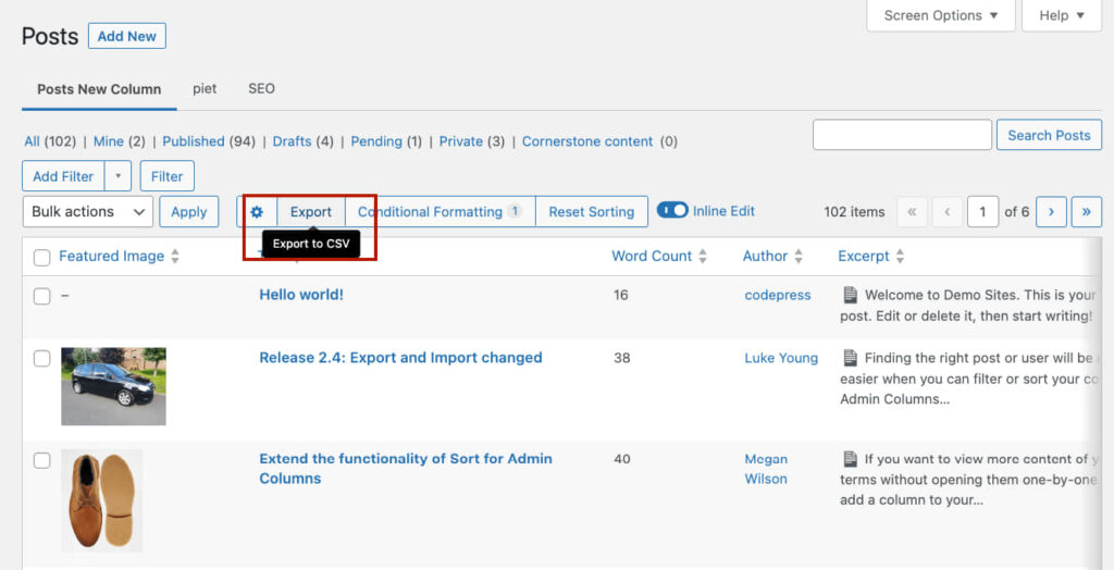 How to Export WordPress Posts with Images (Step-by-Step Guide) - Blog - Admin Columns