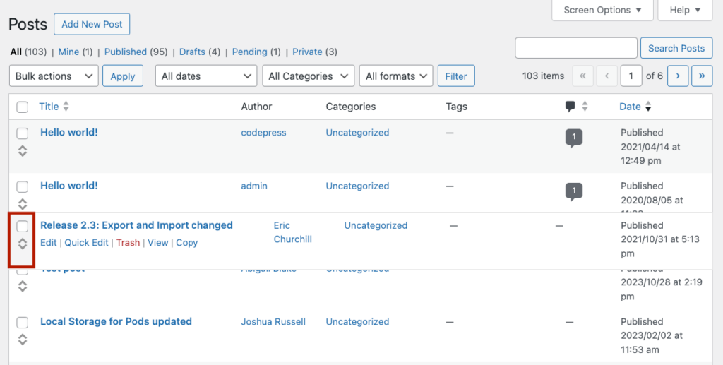Step-by-Step Post Ordering for WordPress - Blog - Admin Columns